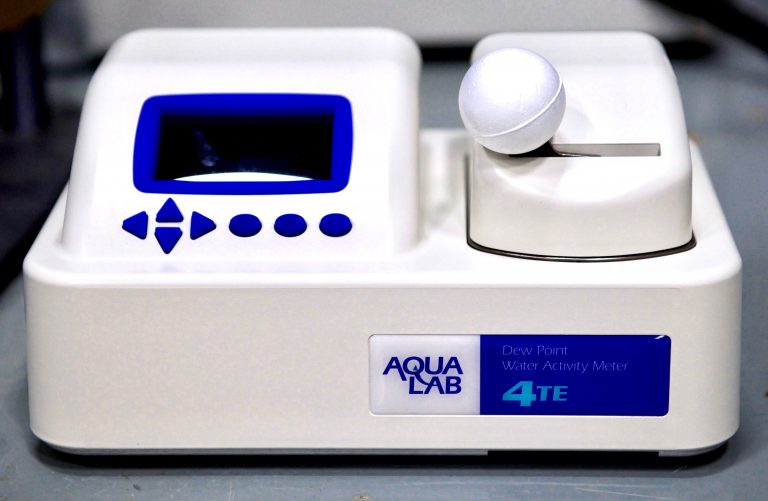 Water activity measuring device